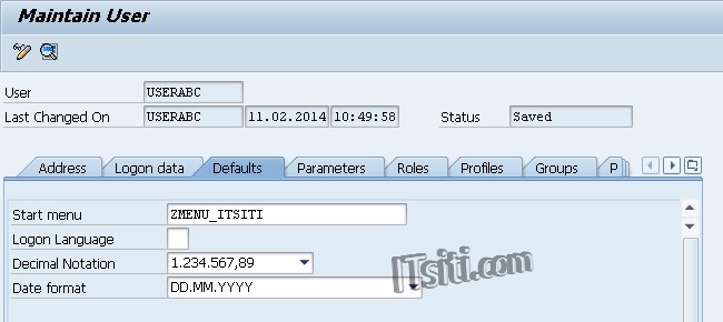 Steps to Create and Copy SAP Area Menu